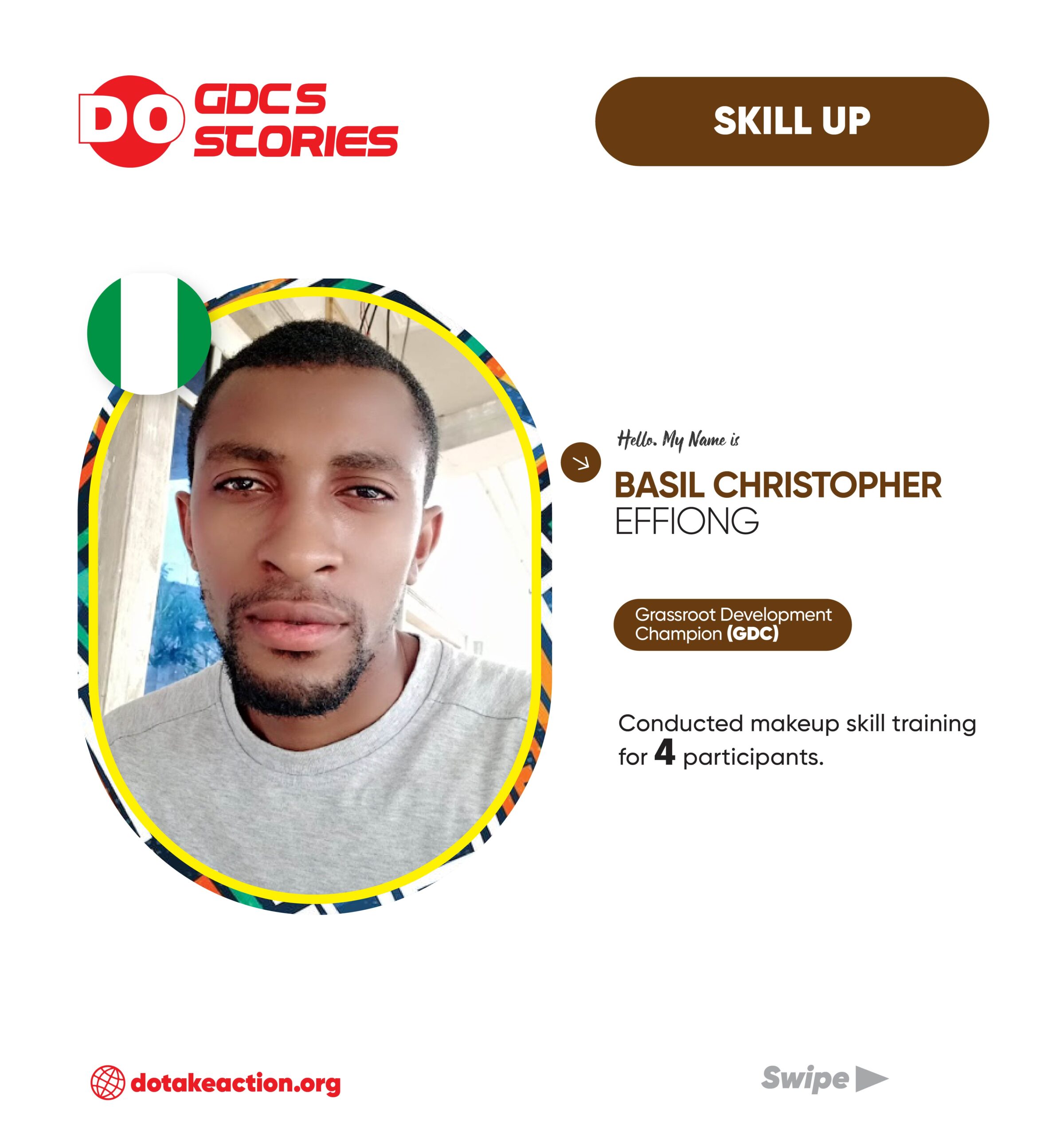 BASIL CHRISTOPHER Effiong trained 5 participants in cloth measuring ...